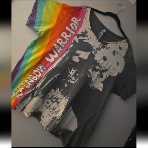 Magnolia Pearl | Tops | Magnolia Pearl Rainbow Warrior T | Poshmark
